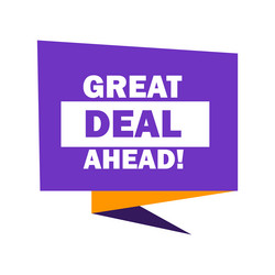 Written bundle deal promo text Royalty Free Vector Image