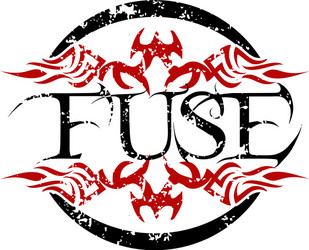 Fuse letter logo design template Royalty Free Vector Image