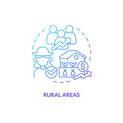 Rural areas concept icon Royalty Free Vector Image