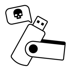 Usb error Royalty Free Vector Image - VectorStock