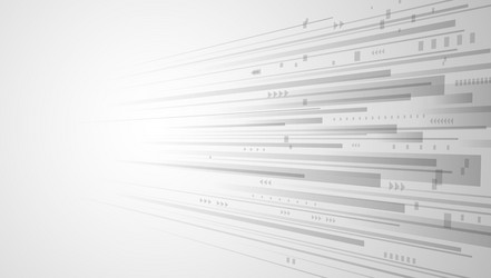 White line circuit futuristic technology on black Vector Image