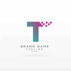 Letter v creative colorful logo concept design Vector Image