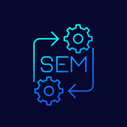 Sme line icon small and medium enterprise Vector Image