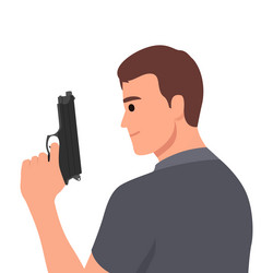 Man Holding Gun Weapon Vector Images (over 1,000)