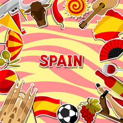 Spain background design spanish traditional Vector Image