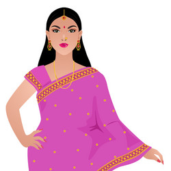 Indian Ladies in Saree Vector Images (over 610)
