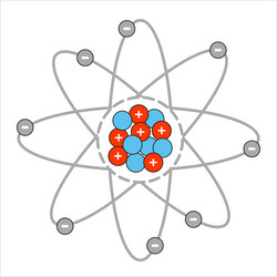 Science model of the atomic nucleus Royalty Free Vector