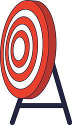 Target shooting cartoon Royalty Free Vector Image