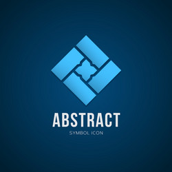 Abstract loop logo template Royalty Free Vector Image