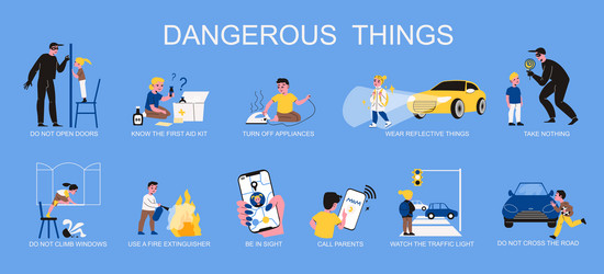 Children safety design concept Royalty Free Vector Image