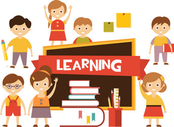 Back to school cartoon Royalty Free Vector Image