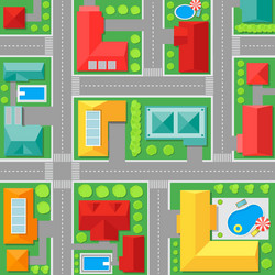 City map top view Royalty Free Vector Image - VectorStock