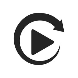 Video logo template isolated brand identity icon Vector Image