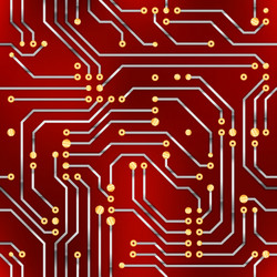 Circuit board seamless pattern background Vector Image