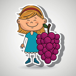 Girl Eating Grapes Vector Images (over 260)