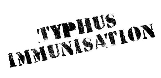 Typhus vaccination rubber stamp Royalty Free Vector Image