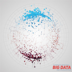Big data round visualization Royalty Free Vector Image