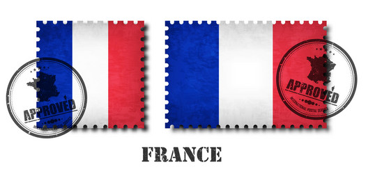 Postmark stamp france Royalty Free Vector Image