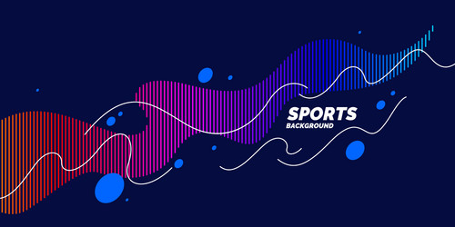 Modern colored poster for sports graphics Vector Image