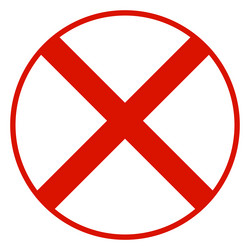 Stop sign traffic symbol rules Royalty Free Vector Image