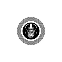 Motor club logo design template Royalty Free Vector Image