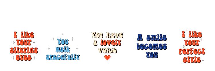 Handwritten lettering with compliment a smile Vector Image