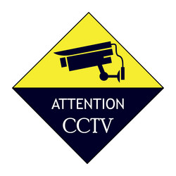 Cctv in operation board Royalty Free Vector Image