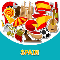 Spain background design spanish traditional Vector Image