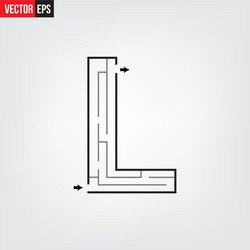 Letter L Maze Vector Images (50)