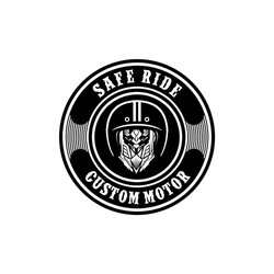 Motor club logo design template Royalty Free Vector Image