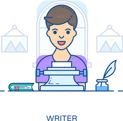 Writer Avatar Vector Images (over 400)