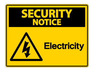 Safety instructions electricity symbol sign Vector Image