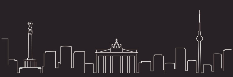Berlin skyline Royalty Free Vector Image - VectorStock