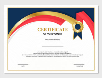 Certificate background modern design template Vector Image