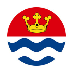 Circle badge greater london flag roundel Vector Image