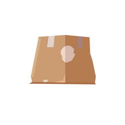 Damaged box Royalty Free Vector Image - VectorStock