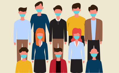 Physical distance and social Royalty Free Vector Image