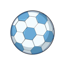 Sport soccer ball cartoon Royalty Free Vector Image