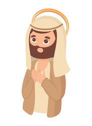Holy joseph cartoon Royalty Free Vector Image - VectorStock