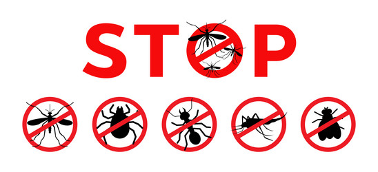 Anti mosquito spray scared and dead mosquitoes Vector Image