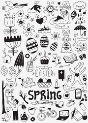 Spring Doodles Nature Vector Images (over 65,000)