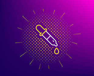 Chemistry lab line icon laboratory research sign Vector Image