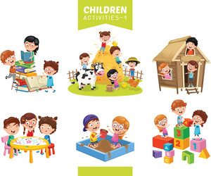 Cartoon children Royalty Free Vector Image - VectorStock