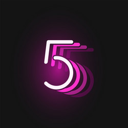 Pink Number 5 Vector Images (over 600)