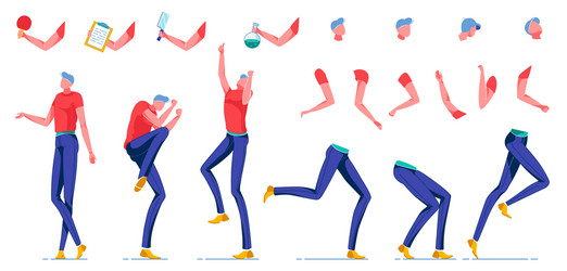 Character for Animation Body Parts Vector Images (over 2,300)