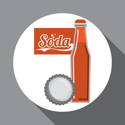 Soda design drink concept white background Vector Image