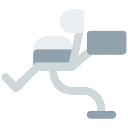 Adjustable fighting chair used for fishing Vector Image