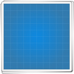 Blueprint blank drawing template with blue Vector Image