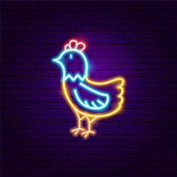 Egg nest neon sign Royalty Free Vector Image - VectorStock