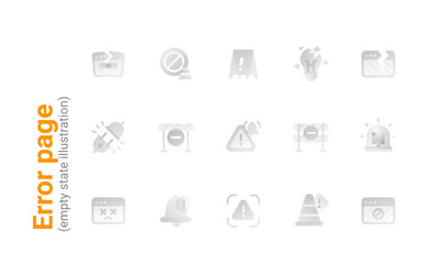 Search and security roondy detailed icons Vector Image